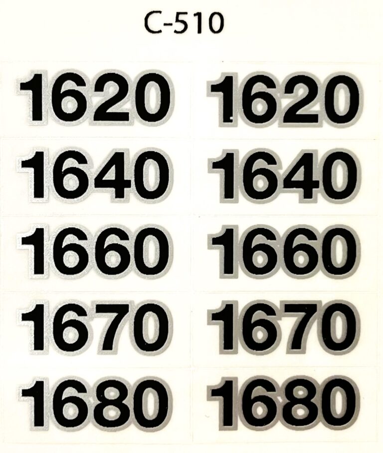 Decal 1/32 Case IH Combine 1620, 1640, 1660, 1670, 1680 Model Number ...