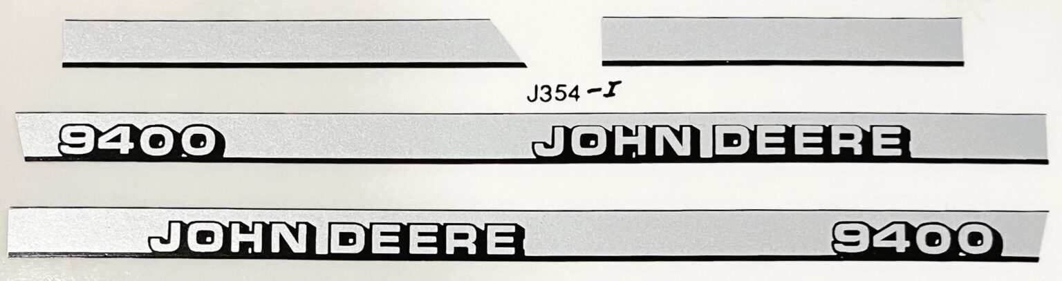 Decal 1/16 John Deere 9400 Silver Stripe Set - DJ354-I - Midwest Decals ...