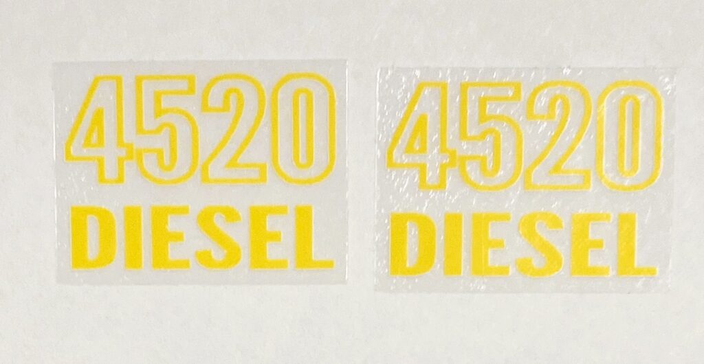 Decal 1/08 John Deere 4520 model numbers - DJ4524X - Midwest Decals ...