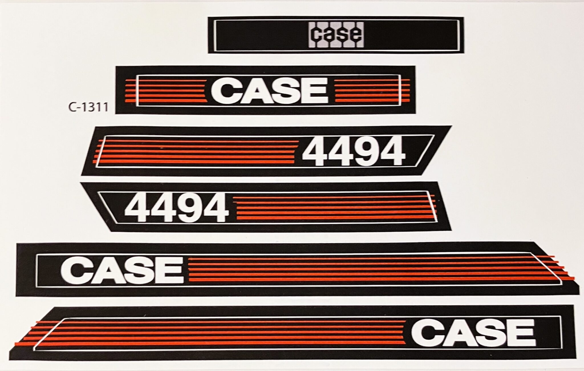 Decal 1/16 Case 4494 4WD Set - DC1311 - Midwest Decals & Farm Toys