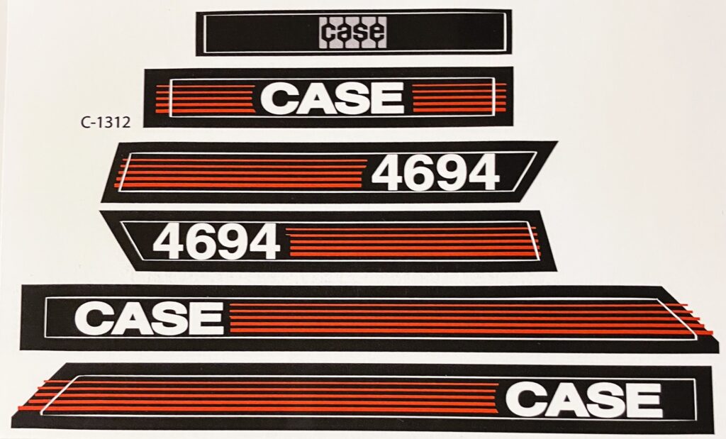 Decal 1/16 Case 4694 4WD Set - DC1312 - Midwest Decals & Farm Toys