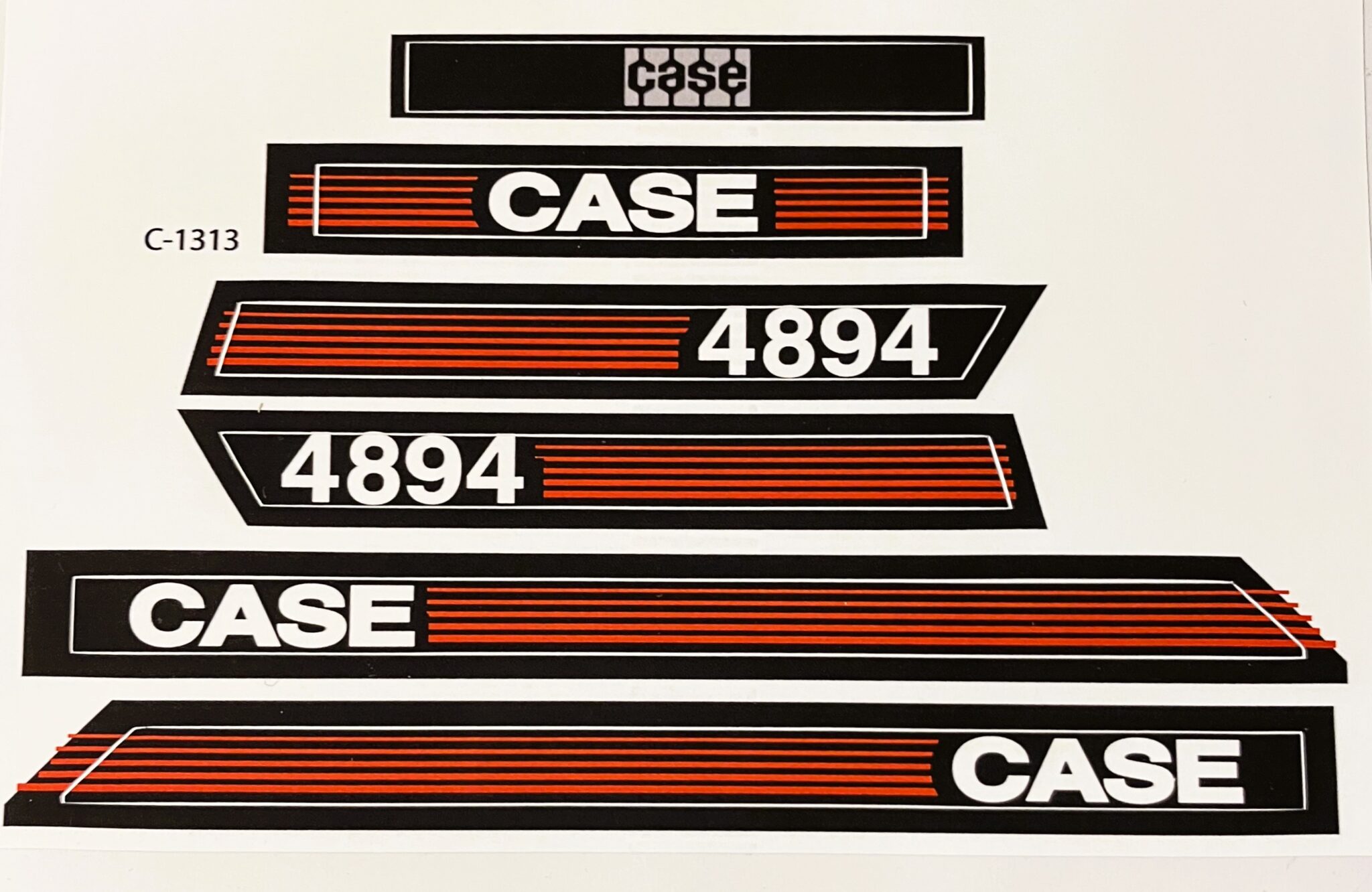 Decal 1/16 Case 4894 4WD Set - DC1313 - Midwest Decals & Farm Toys