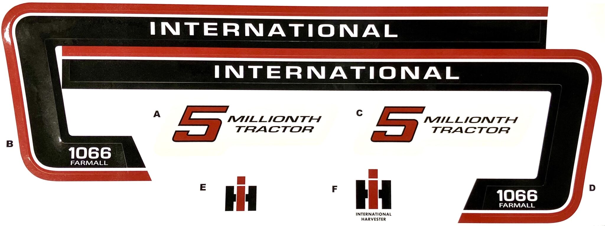 Decal IH 1066 5 Millionth Pedal Tractor set - DPI1476 - Midwest Decals ...