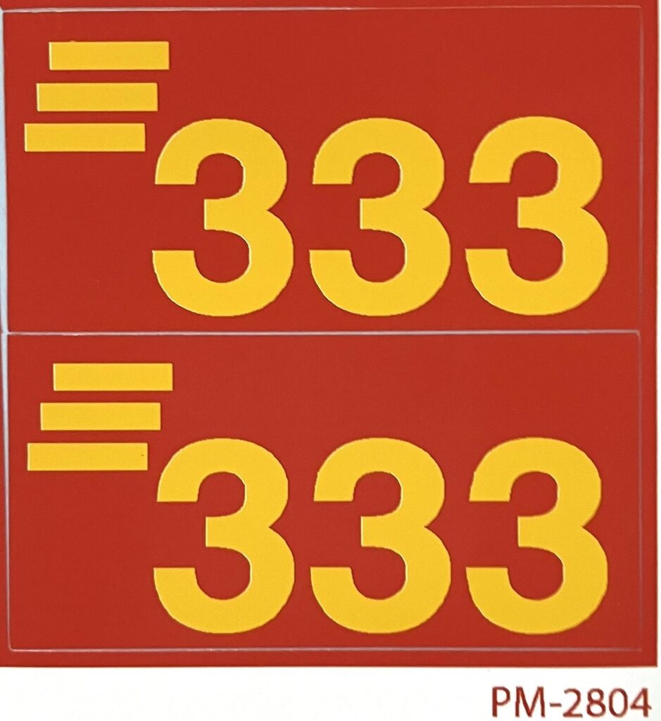 Decal Massey Harris 333 model numbers for pedal tractor - DPM2804 ...
