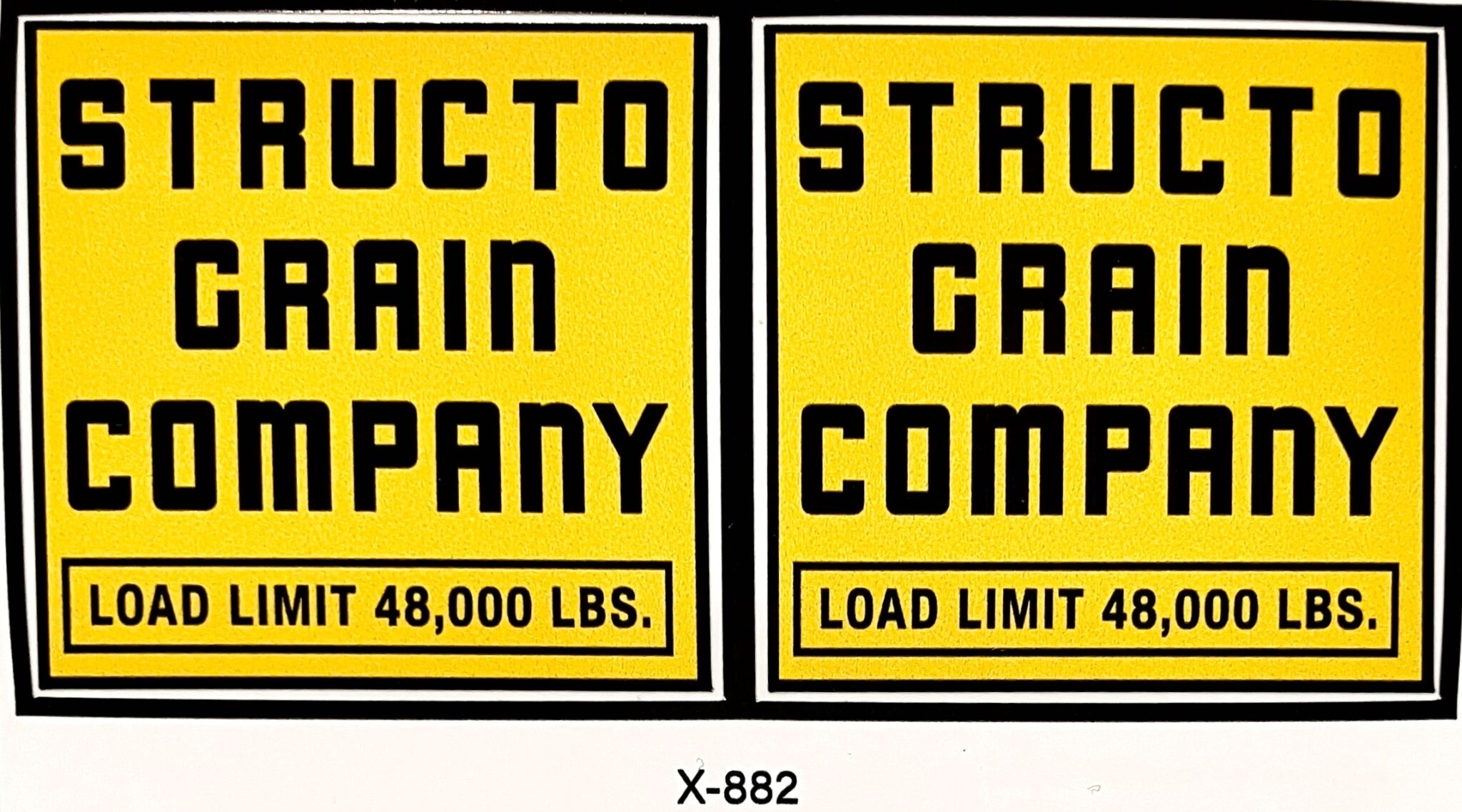 Decal Structo Grain Company - DX882 - Midwest Decals & Farm Toys