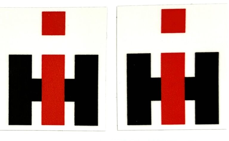 Decal IHC Logo 1/2" DI1911 - Midwest Decals & Farm Toys