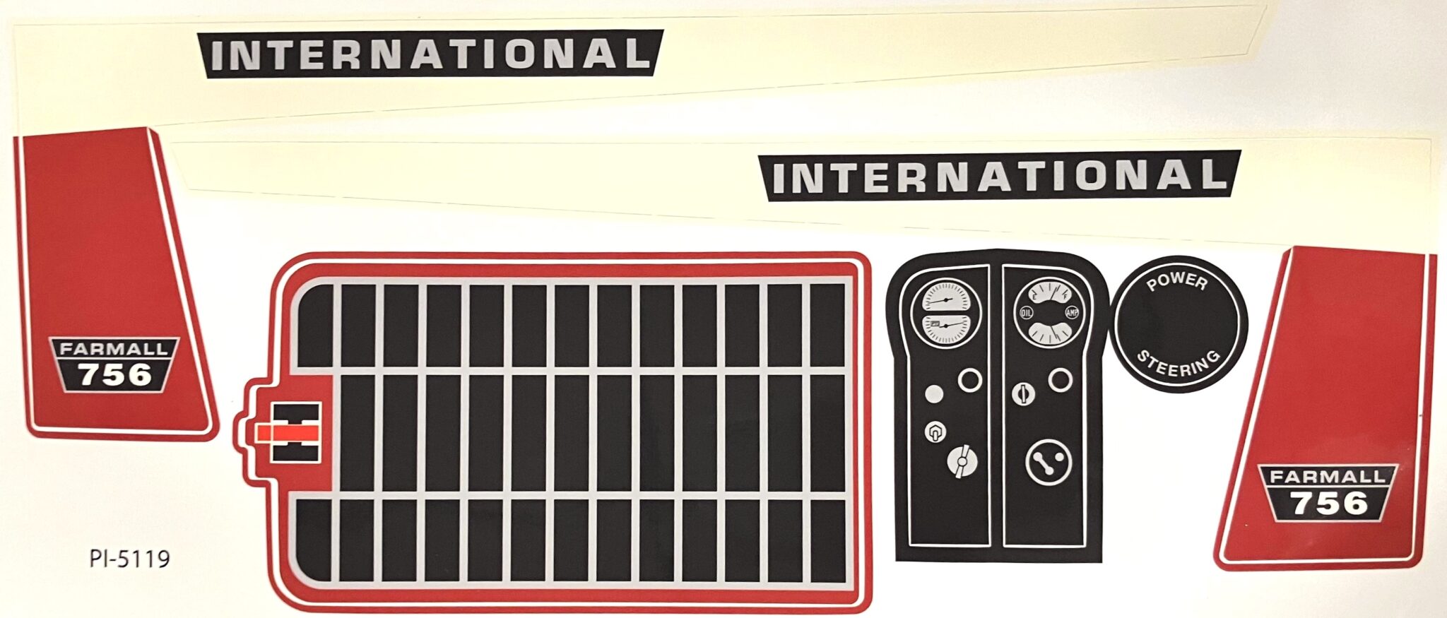 Decal International 756 Pedal Tractor Decal set DPI5116 - Midwest ...