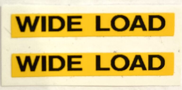 Decal 1/64 Wide Load Sign MFTDC4010 - Midwest Decals & Farm Toys