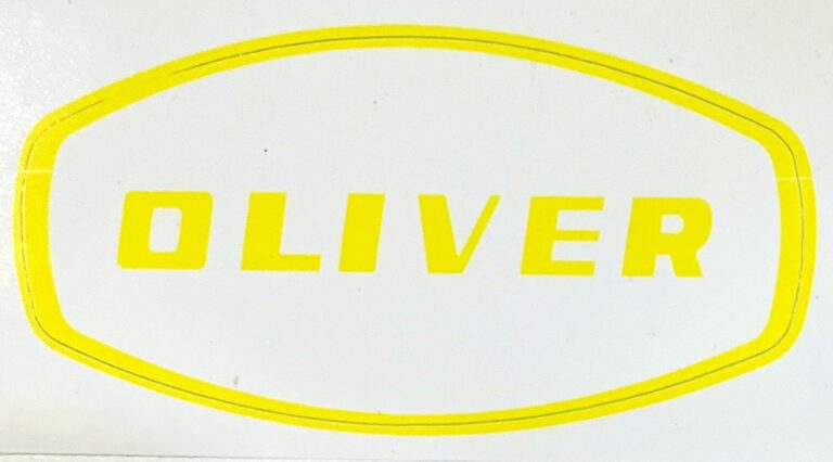 Decal Oliver Logo for Pedal Trailer yellow - DPO9003Y - Midwest Decals ...