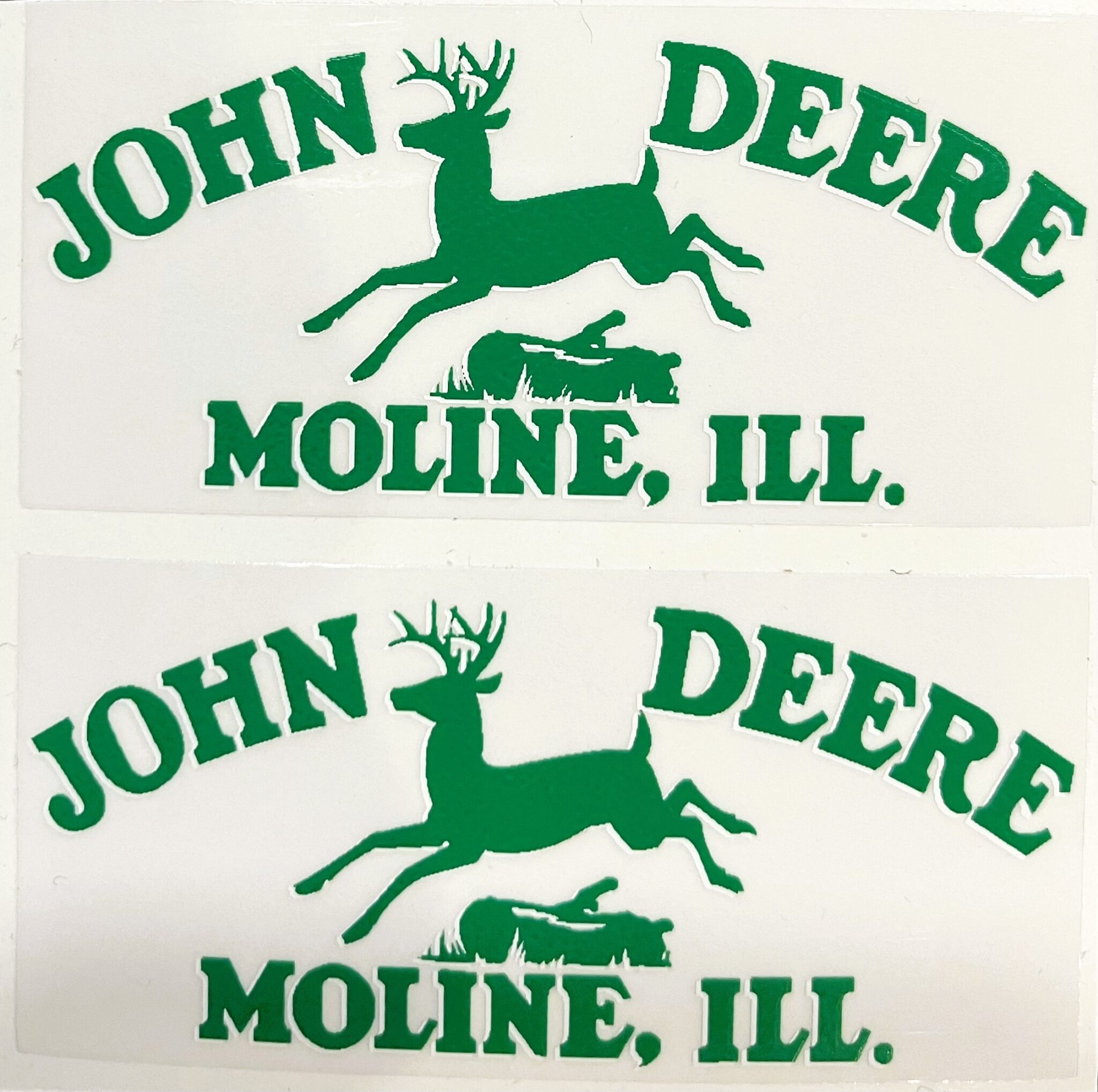 Decal John Deere Logo Old (green) XLarge - 2 3/8" - DJ949L - Midwest ...