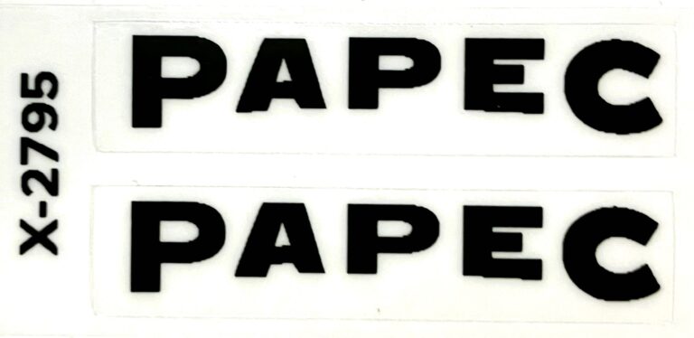Decal 1/16 Papec Black - DX2795 - Midwest Decals & Farm Toys