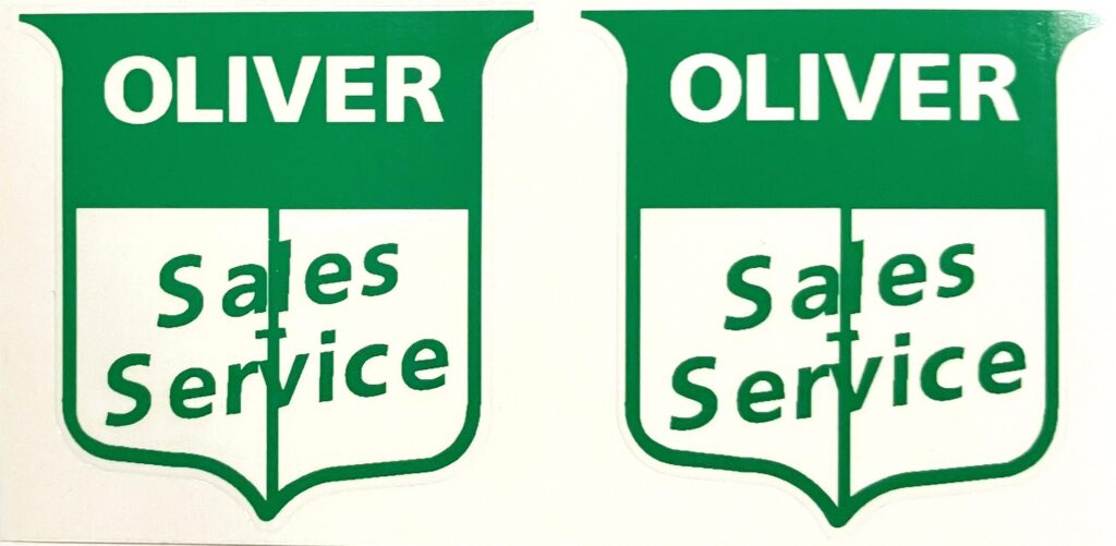 Decal Oliver Logo (Pair) - 1 15/16" DO951 - Midwest Decals & Farm Toys
