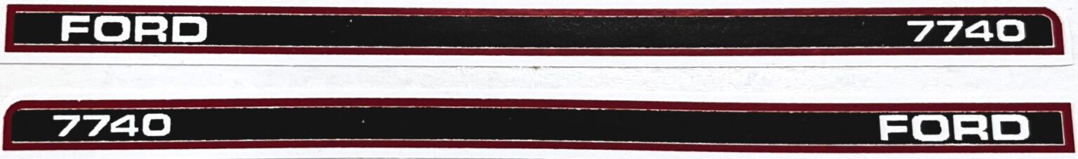 Decal 1/16 Ford 7740 Hood - DF123 - Midwest Decals & Farm Toys
