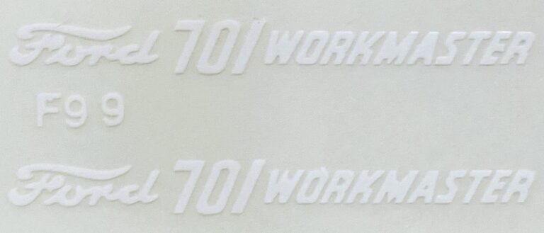 Decal 1/16 Ford 701 Workmaster - DF99 - Midwest Decals & Farm Toys