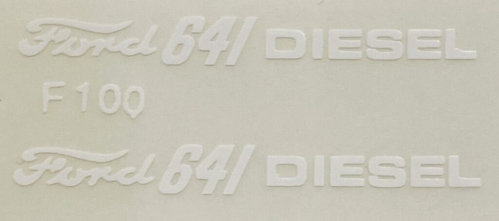 Decal 1/16 Ford 641 Diesel - DF100 - Midwest Decals & Farm Toys