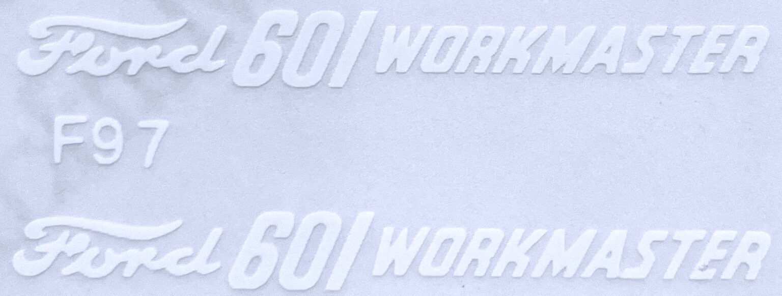 Decal 1/16 Ford 601 Workmaster - DF97 - Midwest Decals & Farm Toys