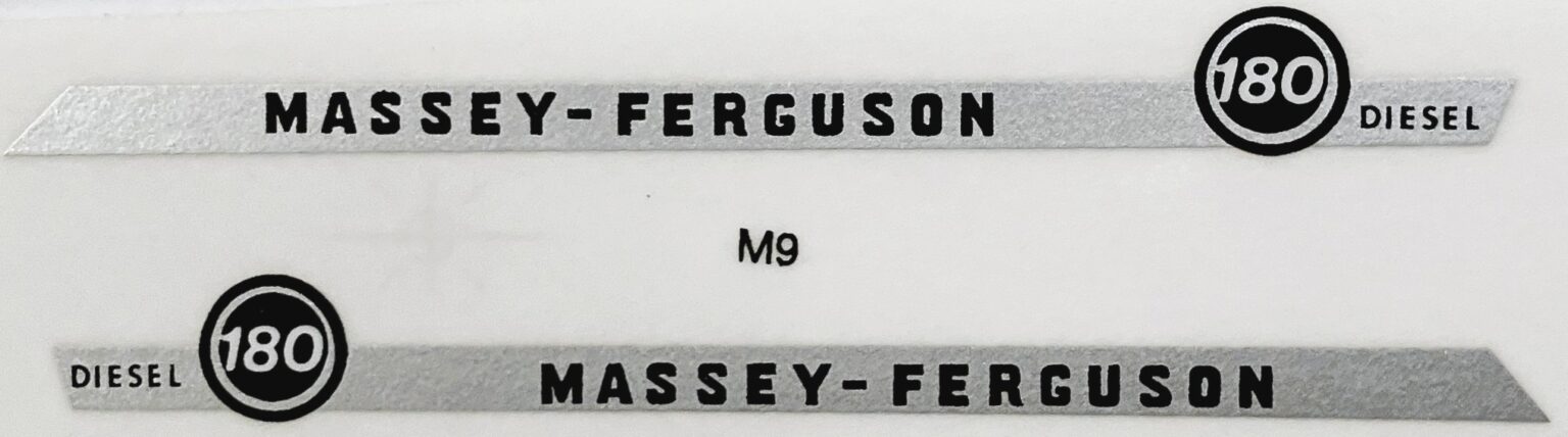 Decal 1/16 Massey Ferguson 180 Diesel Hood Stripes - DM9 - Midwest ...