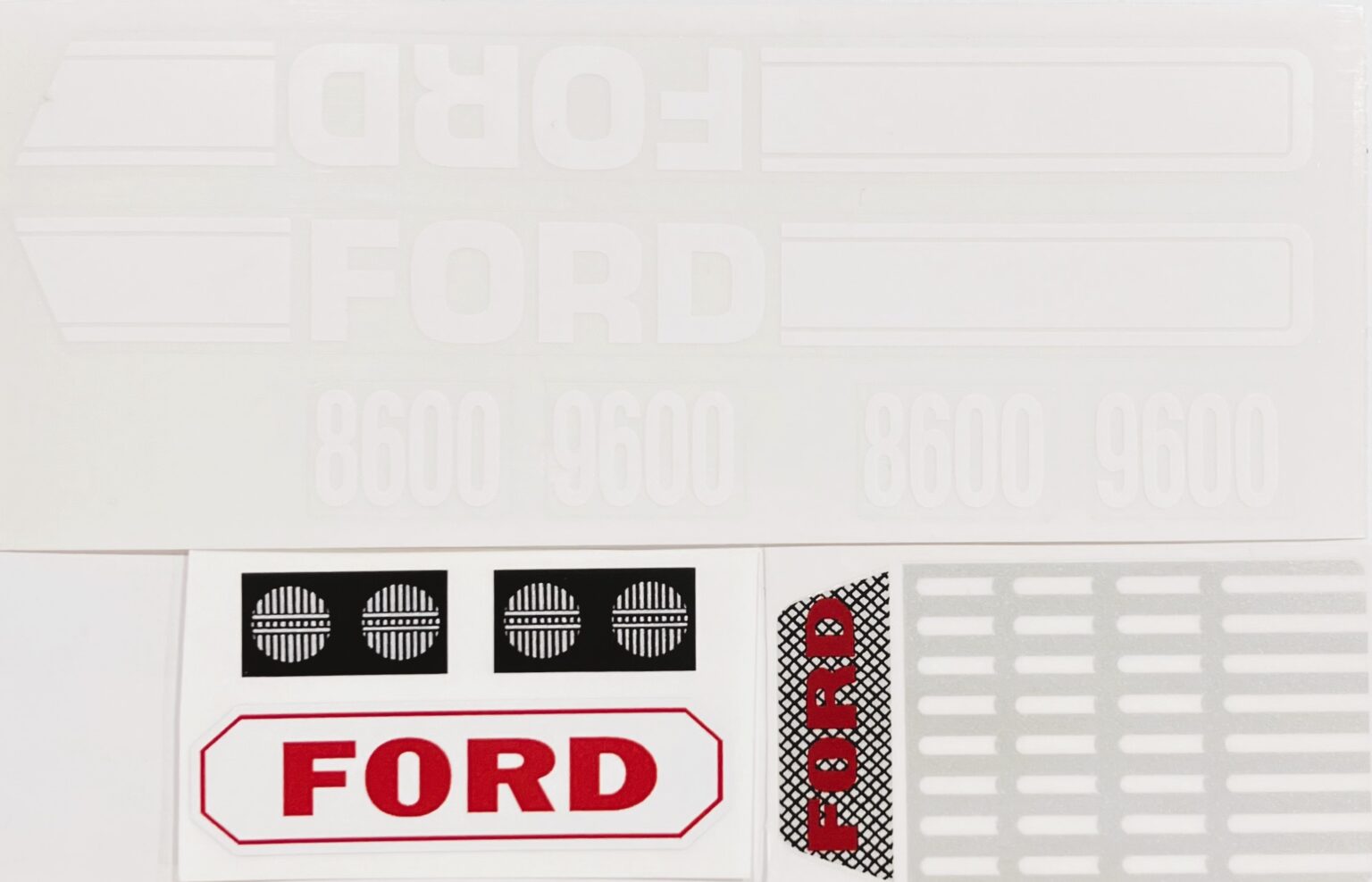 Decal 1/12 Ford 8600 or 9600 set - DF40 - Midwest Decals & Farm Toys