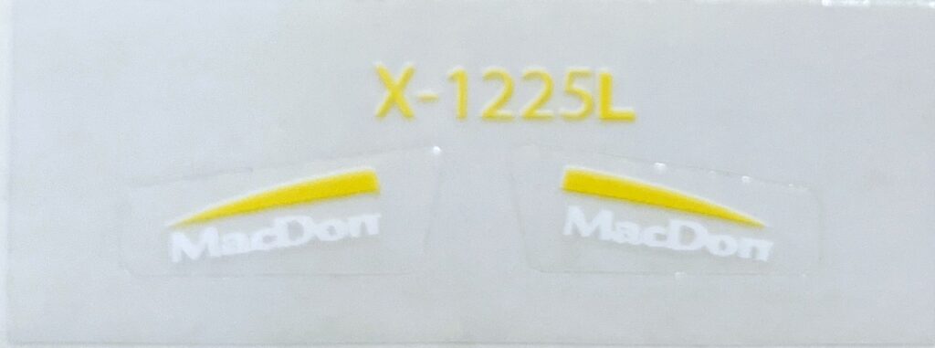 Decal 1/64 MacDon Challenger yellow large size - DX1225L - Midwest ...