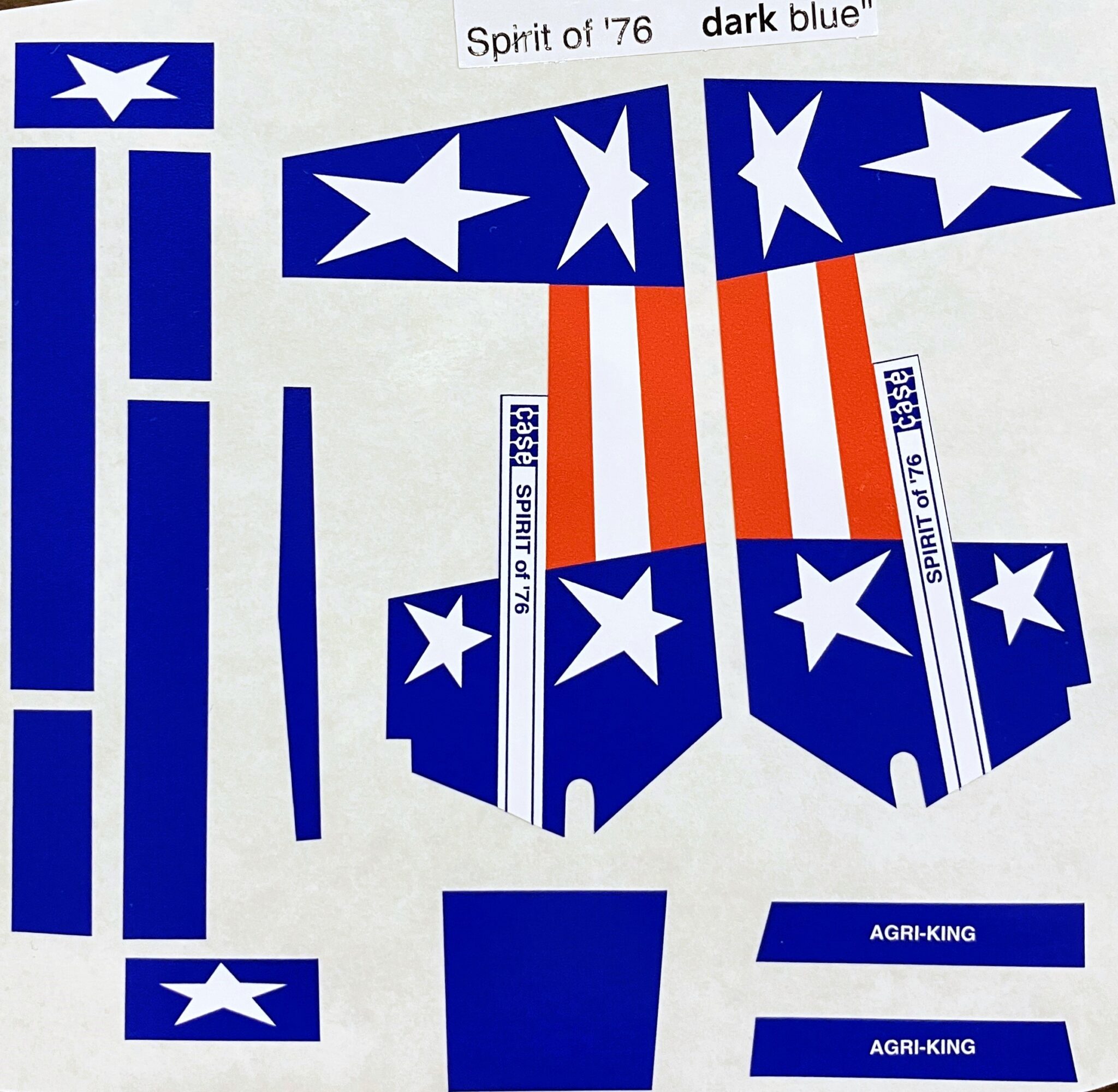 Decal 1/16 Case Spirit Of '76 Set (dark blue) - DC28 - Midwest Decals ...