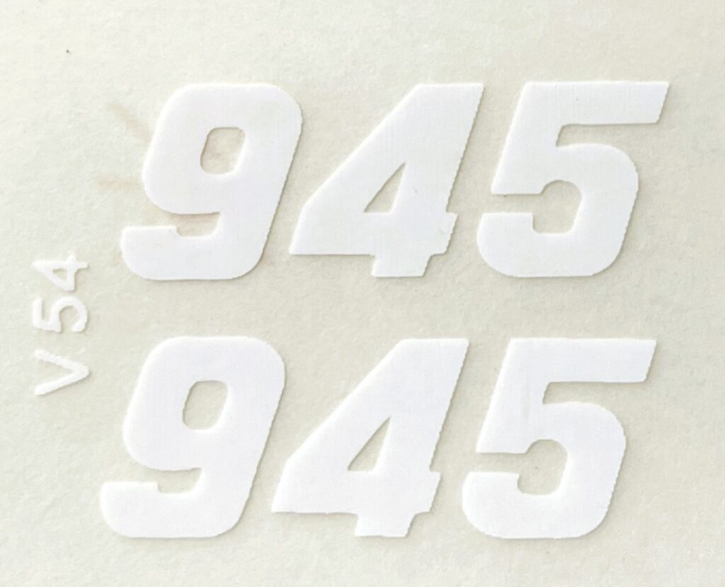 Decal 1/16 Versatile 945 Series 3 Mo. # - DV54 - Midwest Decals & Farm Toys