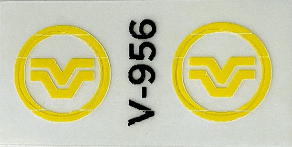Decal Versatile 1/32 yellow - 5/16" DV956 - Midwest Decals & Farm Toys