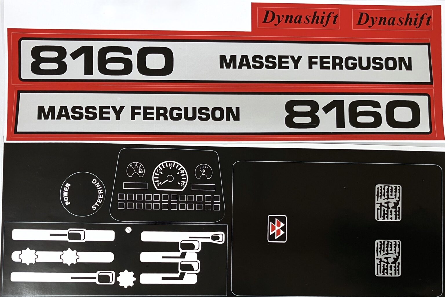 Decal Massey Ferguson 8160 Pedal Tractor - DPM5116 - Midwest Decals ...