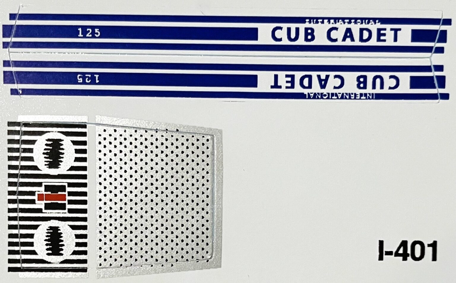 Decal 1/16 Cub Cadet 125 set - DI401 - Midwest Decals & Farm Toys