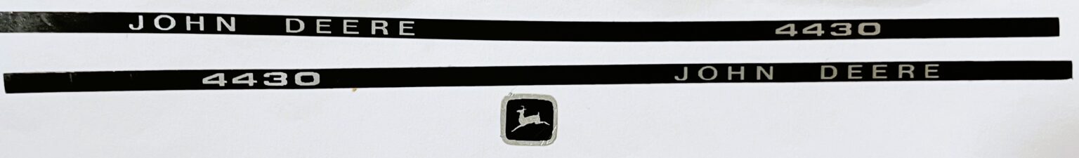 Decal 1/16 John Deere 4430 Black Stripe Set - DJ204I - Midwest Decals ...