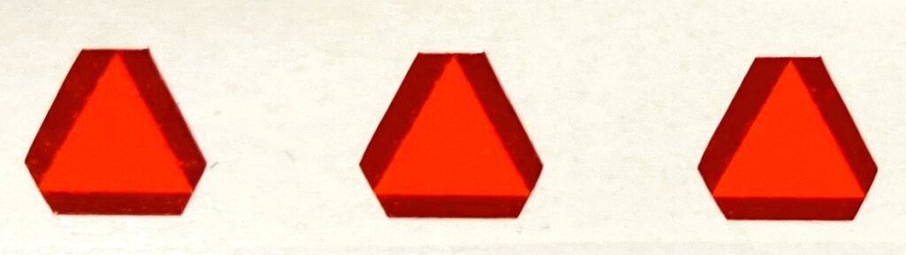 Decal SMV Slow Moving Vehicle 1/32 set of 3. 3/8"- DX2A - Midwest ...