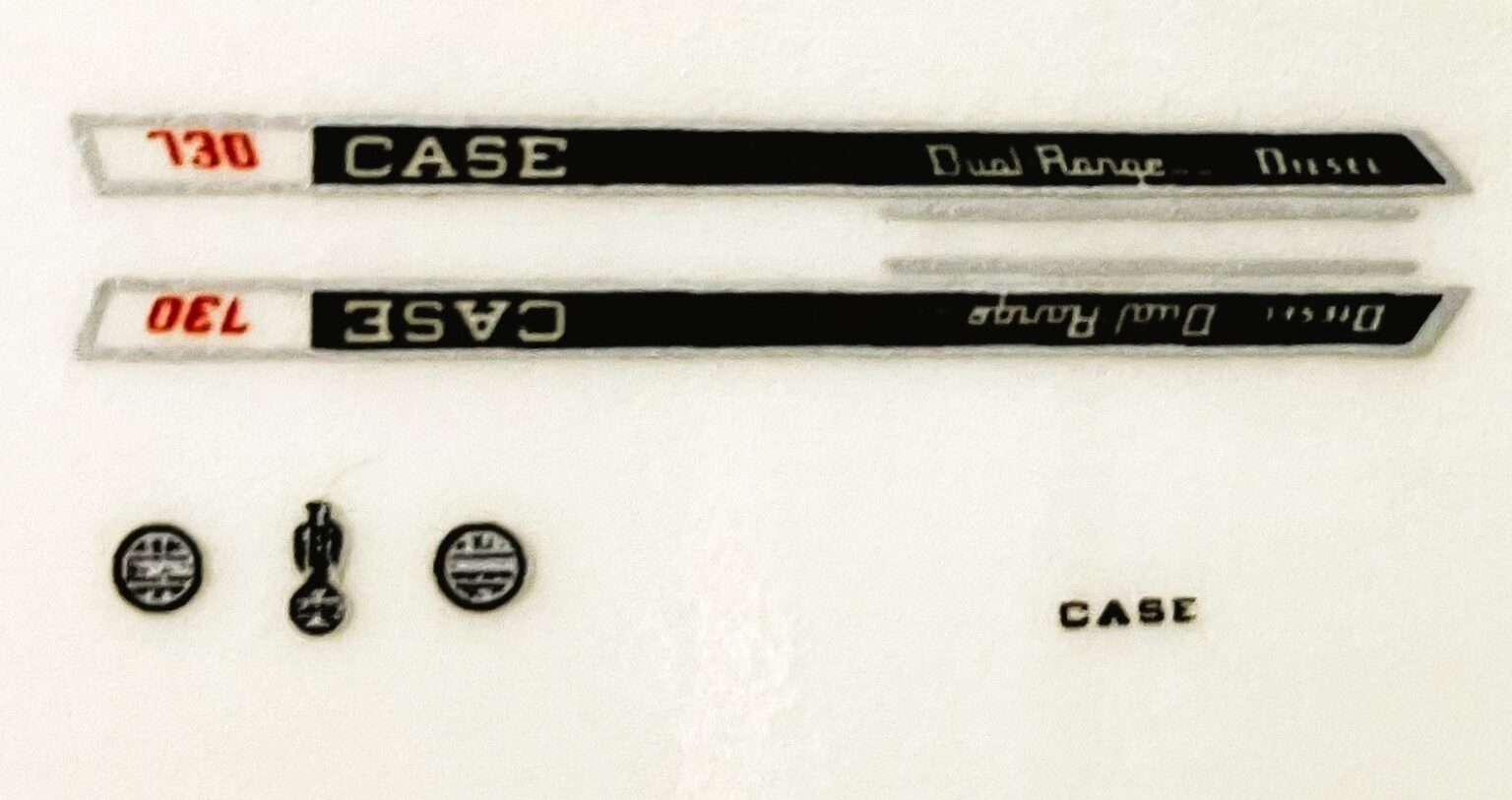 Decal 1/64 Case 730 Dual Range Set - DC715 - Midwest Decals & Farm Toys