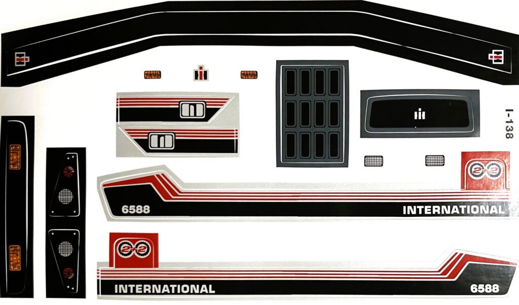 Decal 1/16 IH 6588 2+2 Set - DI138 - Midwest Decals & Farm Toys
