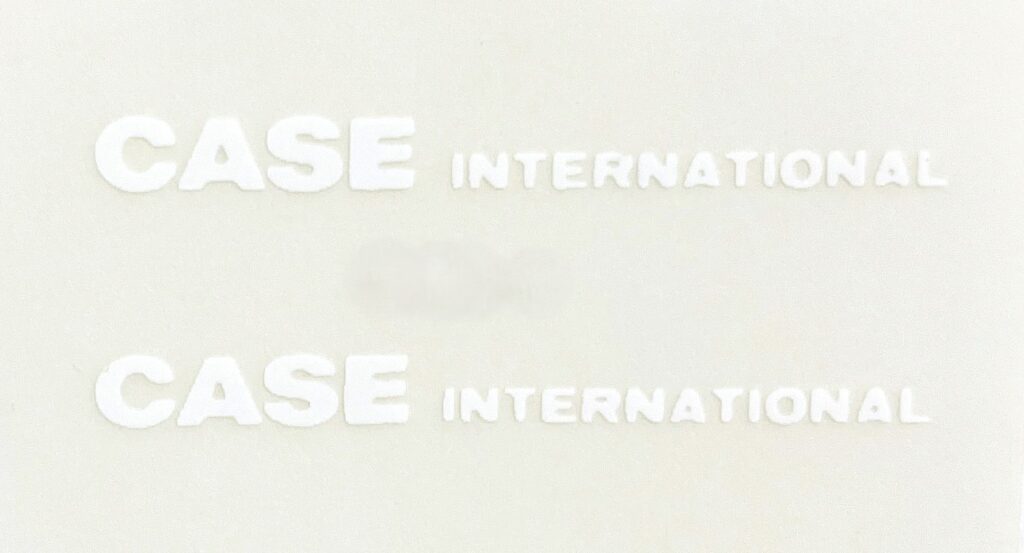 Decal CASE International Logo (white) 11/16" DC955 - Midwest Decals ...