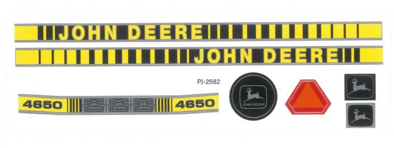 Decal John Deere 4650 Set 2020's Pedal Tractor - DPJ2582 - Midwest ...