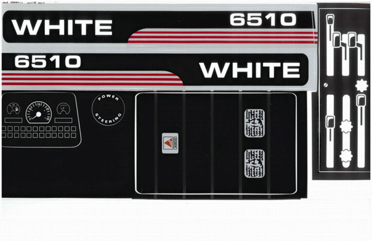 Decal AGCO-White 6510 Pedal Tractor DPO5803 - Midwest Decals & Farm Toys