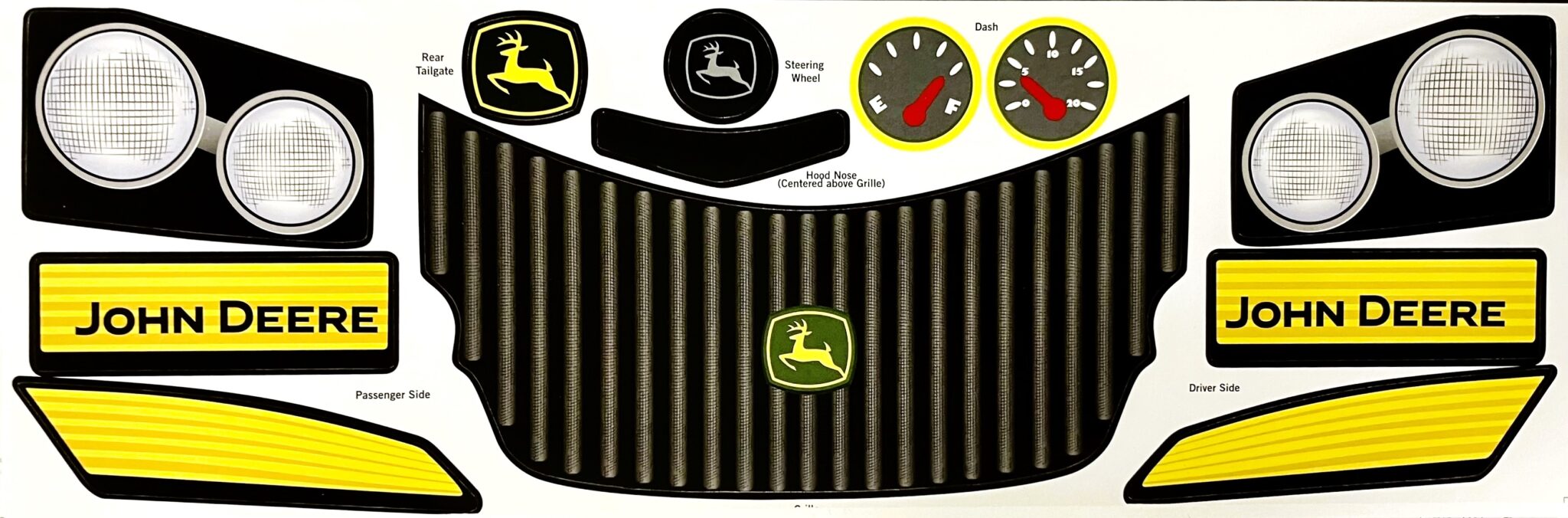 Decal John Deere Gator plastic Ride-On or Foot to Floor - DPJ3432 ...