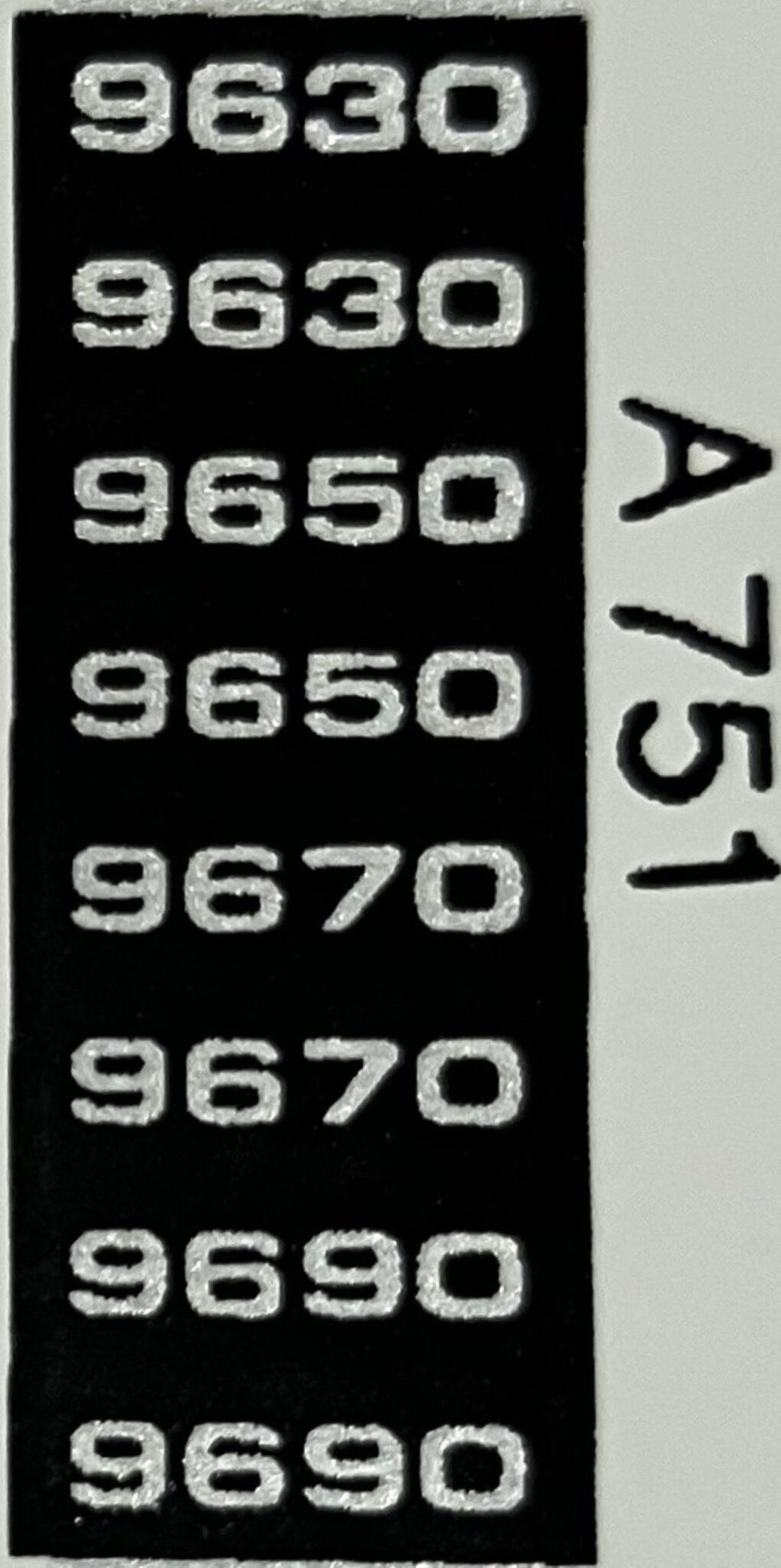 Decal 1/64 Allis Chalmers 9630, 9650, 9670, 9690 Model Numbers - DA751 ...