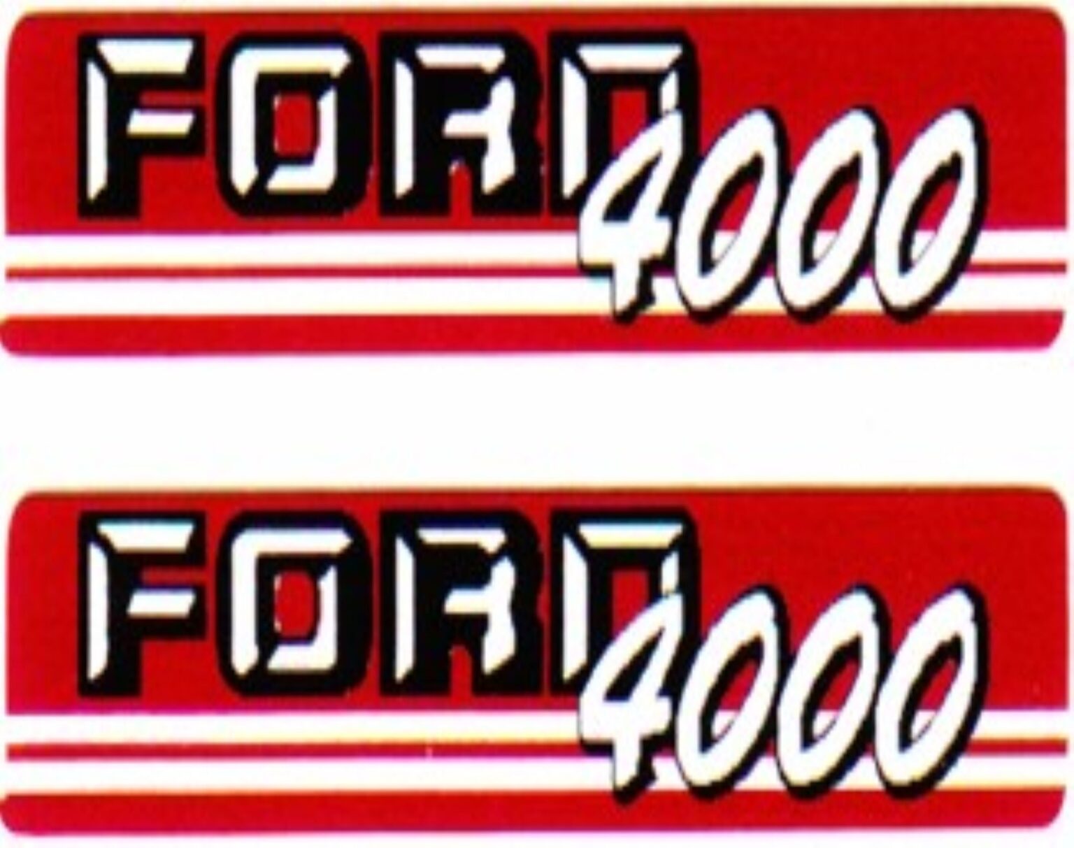 Decal 1/12 Ford 4000 (Red & Gray) - DF085 - Midwest Decals & Farm Toys