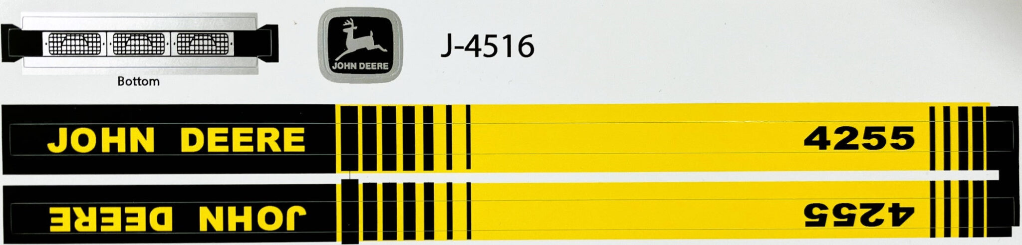 Decal 1/08 John Deere 4255 Side Panels - DJ4516 - Midwest Decals & Farm ...