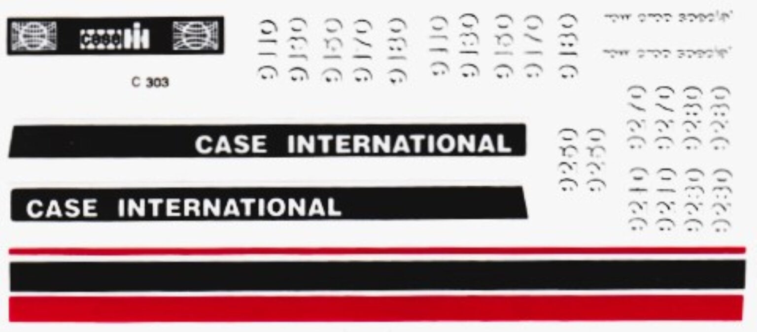 Decal 1/16 Case IH 9110-9280 Side Panels (late version) - DC303 ...
