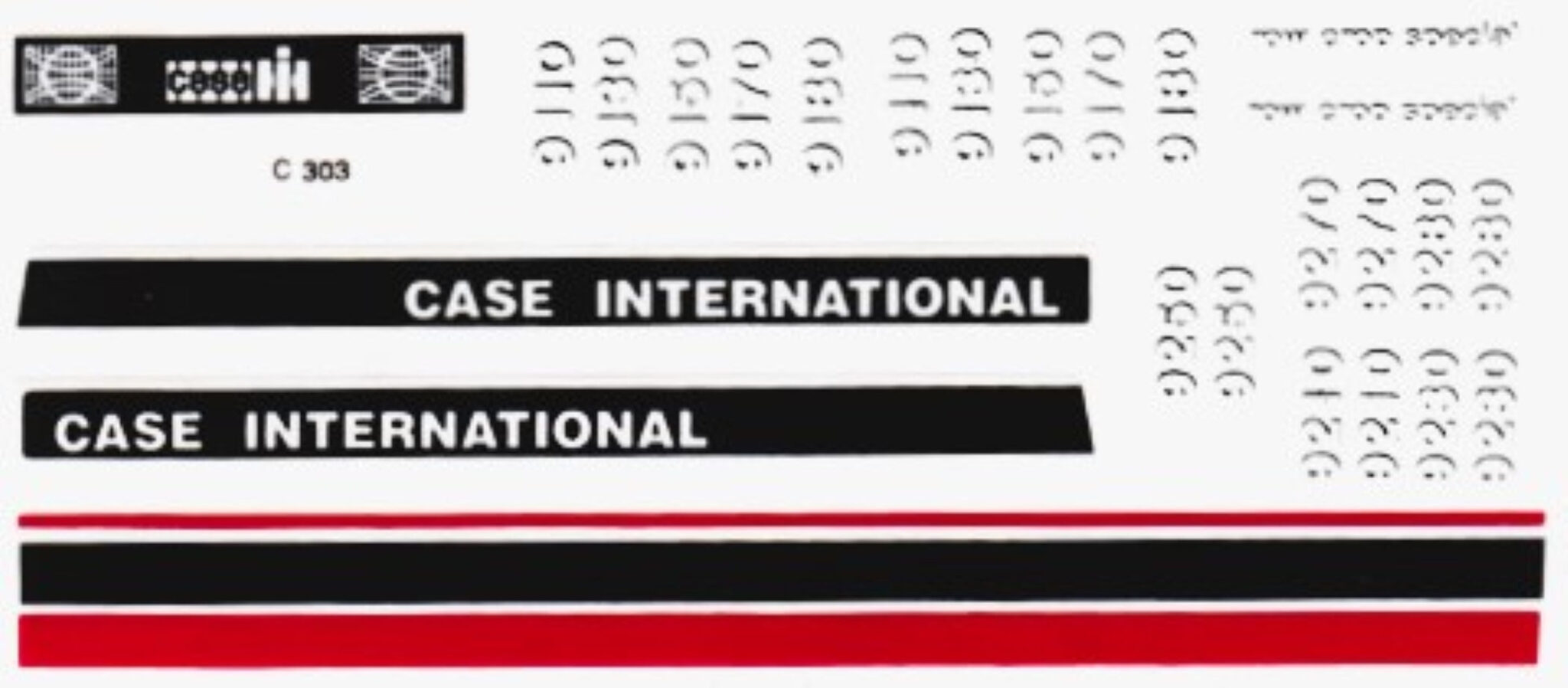 Decal 1/16 Case IH 9110-9280 Side Panels (late version) - DC303 ...