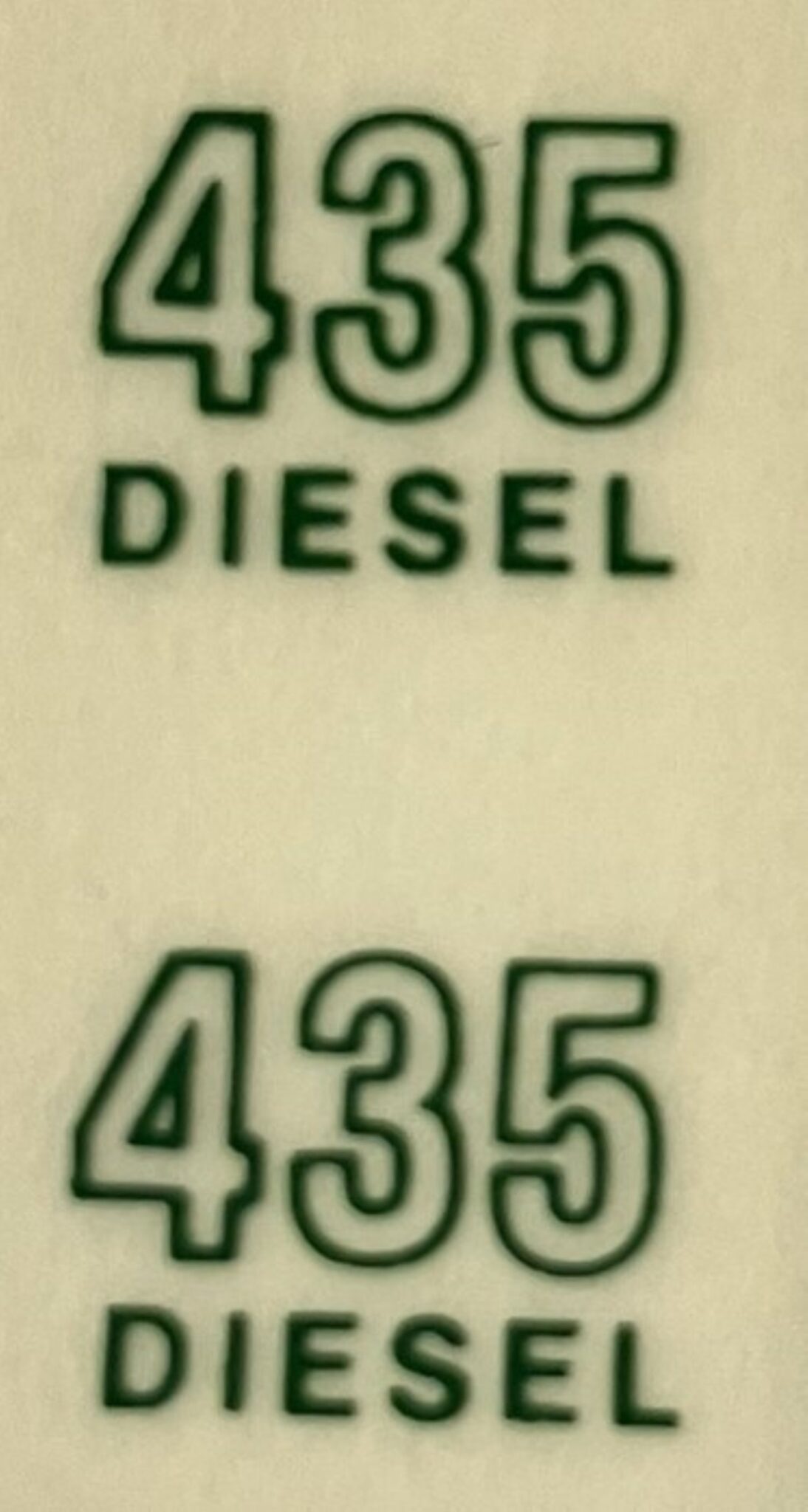 Decal 1/16 John Deere 435 Model Numbers (green) - DJ53 - Midwest Decals ...