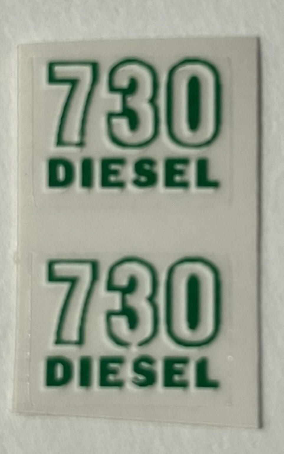 Decal 1/16 John Deere 730 Diesel Model Numbers (green) - DJ73 - Midwest ...