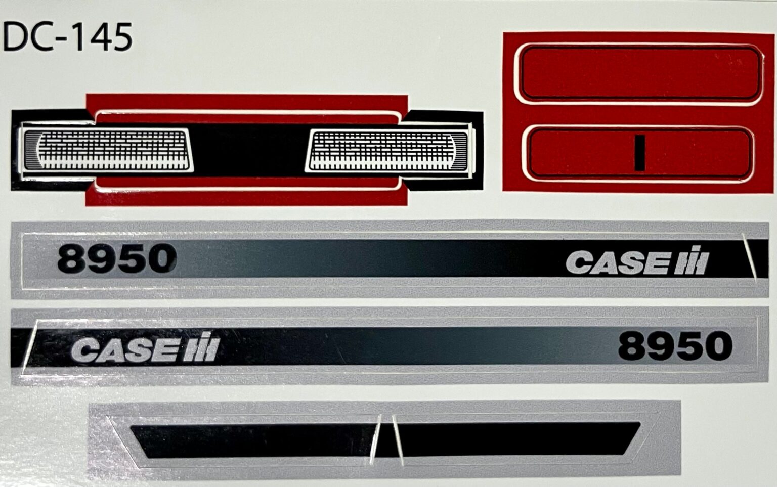 Decal 1/16 Case IH 8950 Set -DC145 - Midwest Decals & Farm Toys