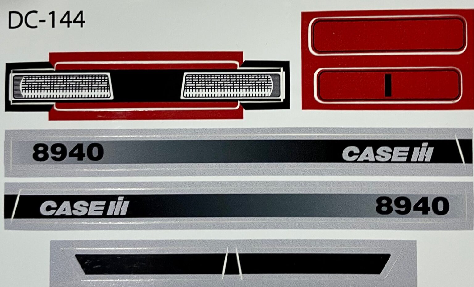 Decal 1/16 Case IH 8940 Set - DC144 - Midwest Decals & Farm Toys