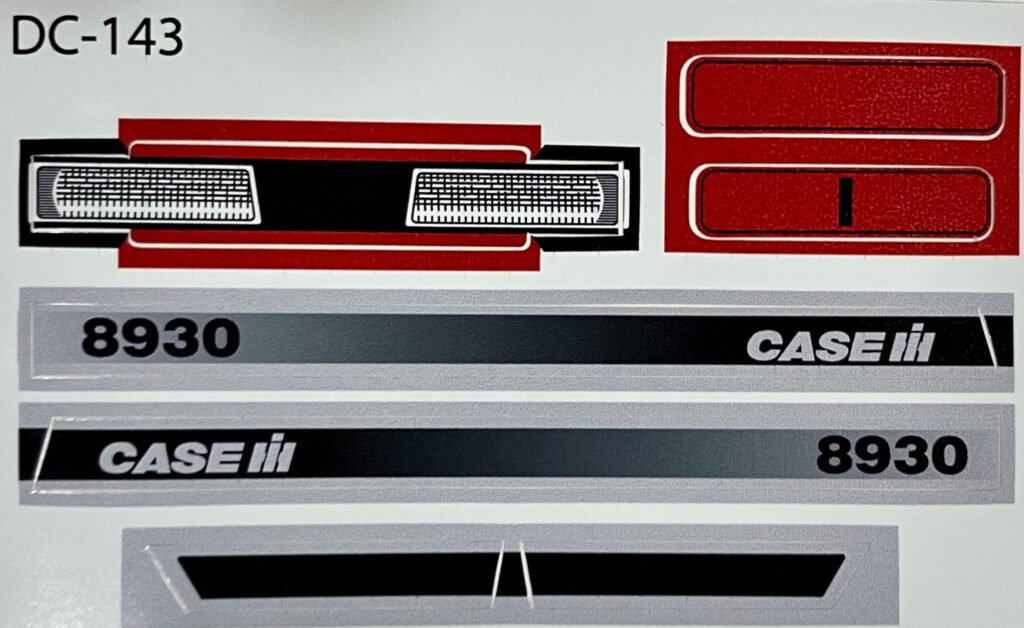 Decal 1/16 Case IH 8930 Set - DC143 - Midwest Decals & Farm Toys