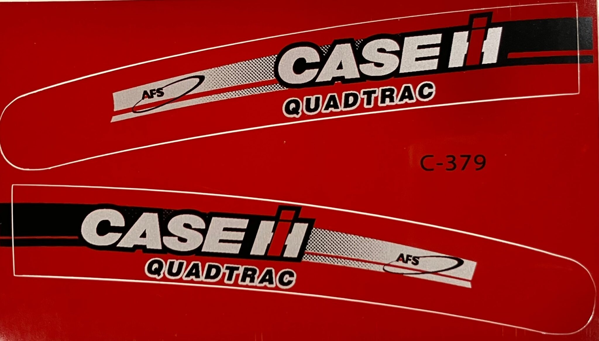 Decal 1/16 Case IH Steiger Quad Trac Side panel with out Model Numbers ...