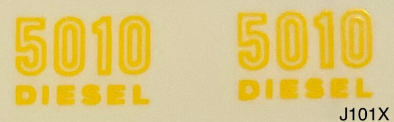 Decal 1/16 John Deere 5010 Diesel Outlined Model Numbers - DJ101X ...