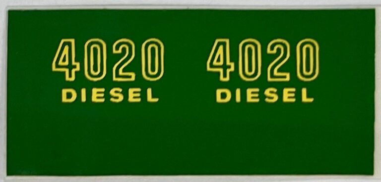 Decal 1/16 John Deere 4020 Model Numbers (Reduced) - DJ97R - Midwest ...