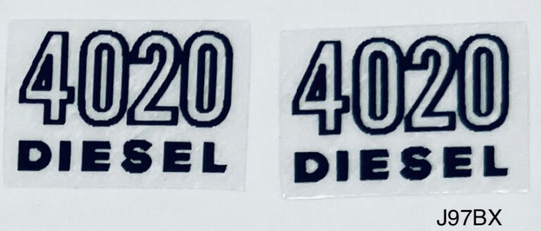 Decal 1/16 John Deere 4020 Diesel Model Numbers Pair - DJ97X - Midwest ...